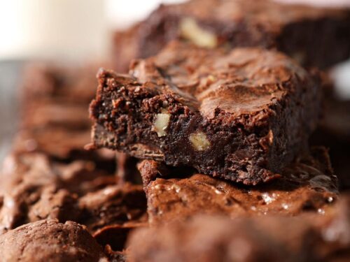Homemade chocolate brownie store