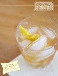 Rum Sidecar (Easy 3-ingredient sidecar drink recipe)