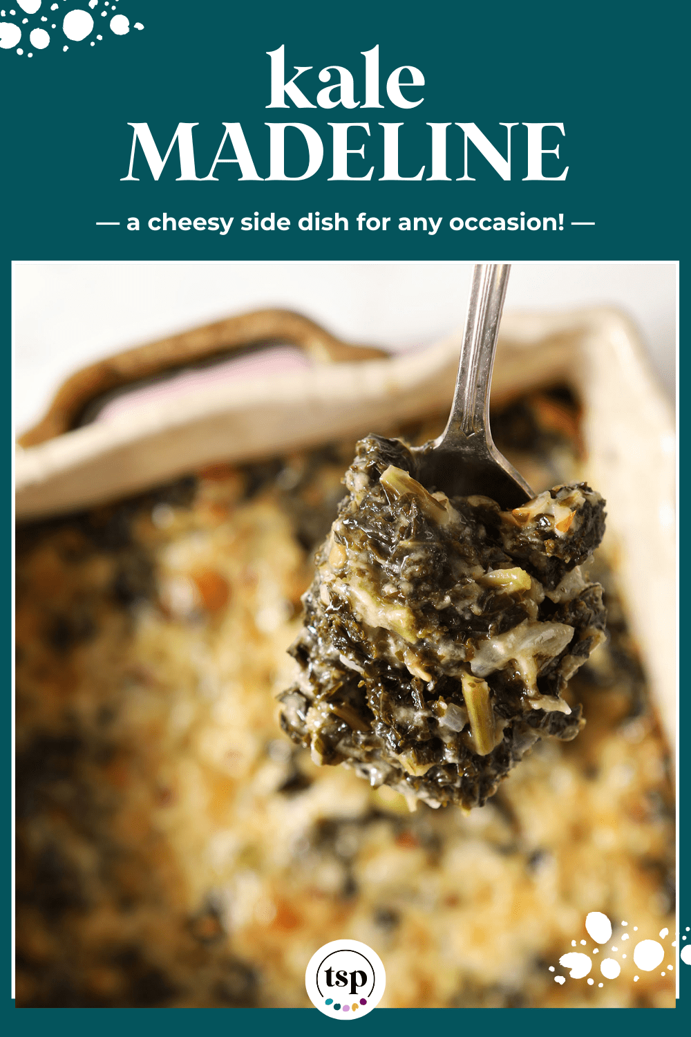 How to make Spicy, Cheesy Kale Madeline (Kale Side Dish)
