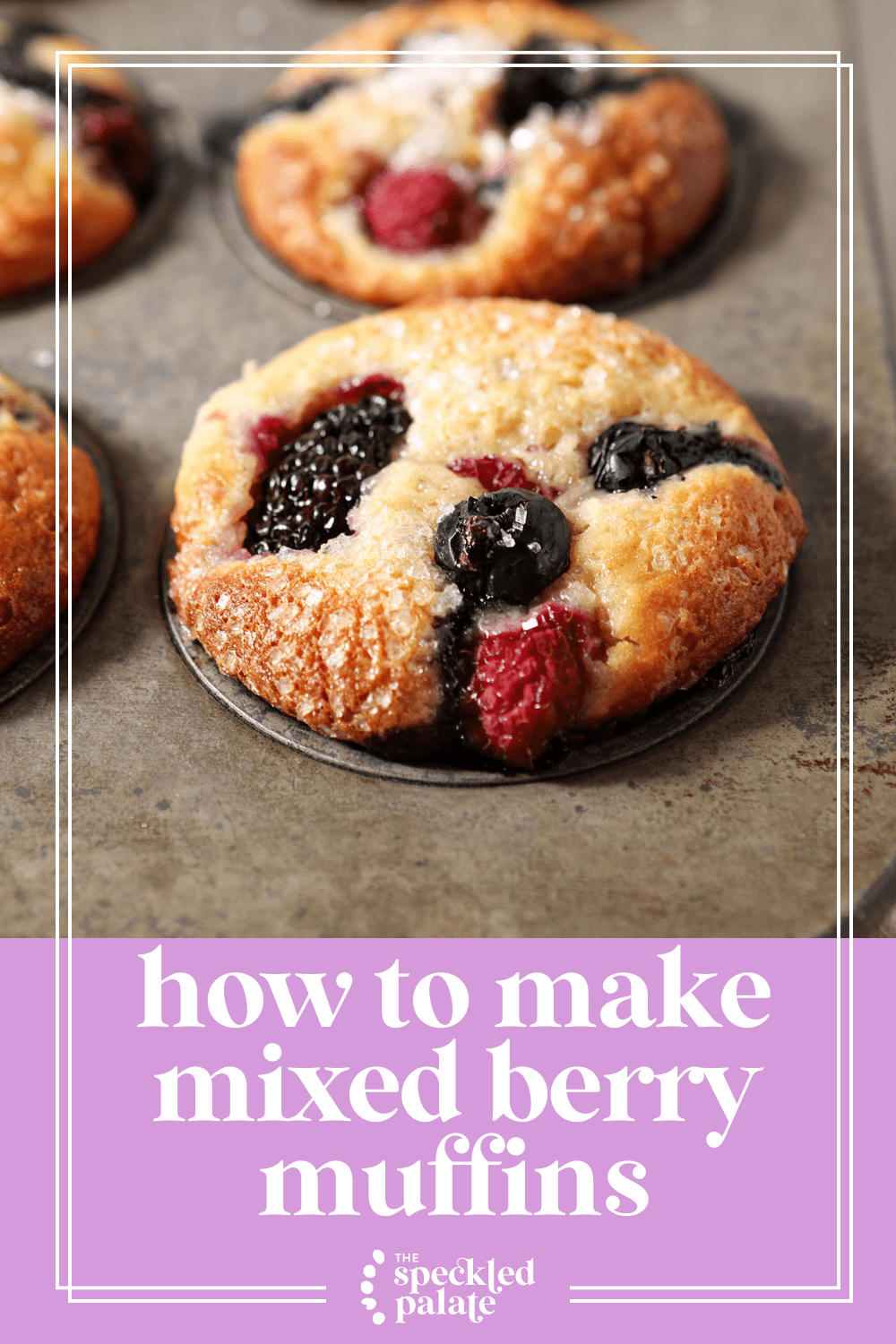 How to make the BEST Mixed Berry Muffins - The Speckled Palate