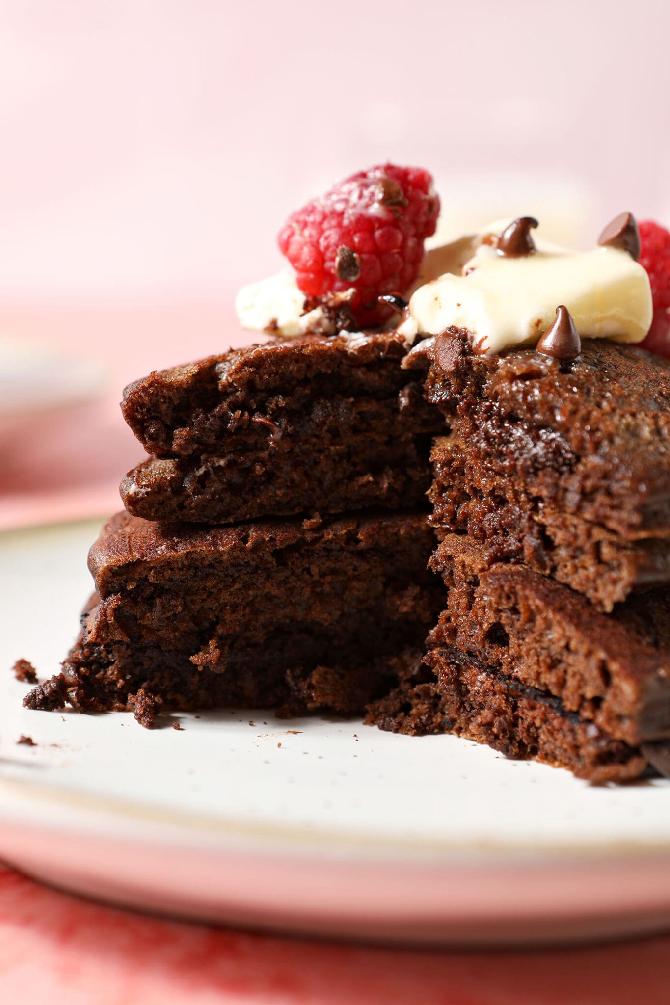 How to make Chocolate Pancakes with Chocolate Chips