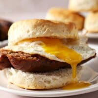 How to make the BEST Boudin Breakfast Biscuit Sandwiches