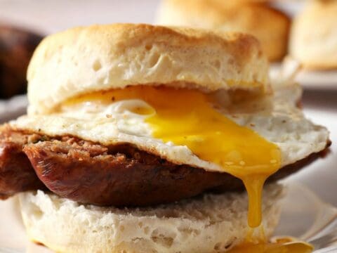 How to make the BEST Boudin Breakfast Biscuit Sandwiches