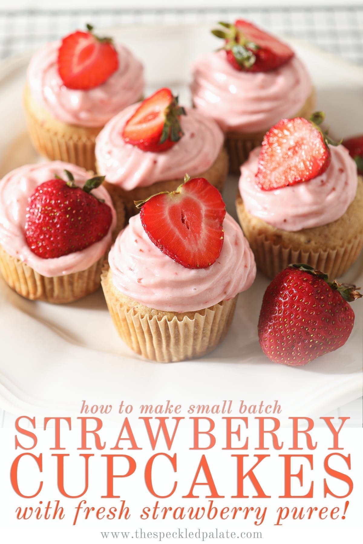 Strawberry Cupcakes with Strawberry Cream Cheese Frosting