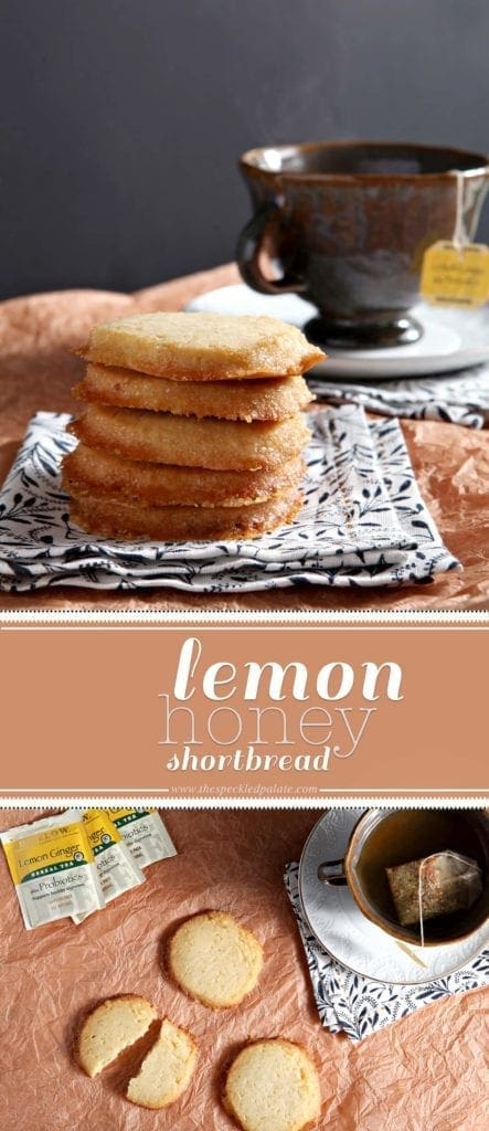 Lemon Honey Shortbread with Bigelow Tea | The Speckled Palate
