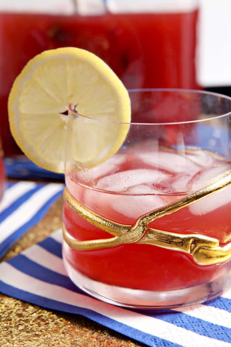 Naturally Sweetened Cherry Lemon Tea for the Warm Summer Months