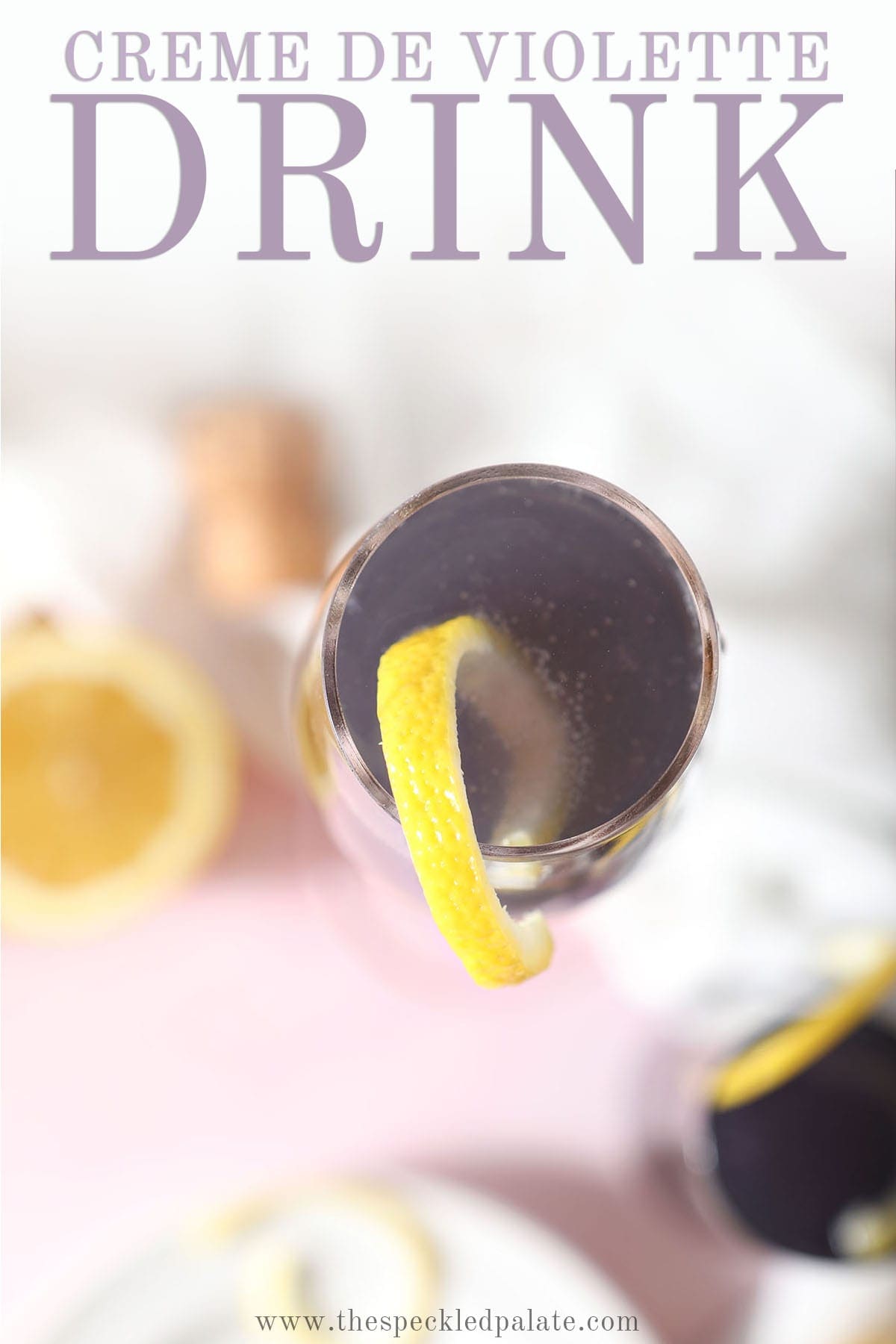 Princess Violette Creme de Violette Cocktail (Brunch Cocktail)