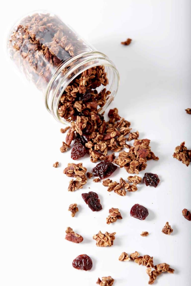 Dark Chocolate Cherry Granola // The Speckled Palate