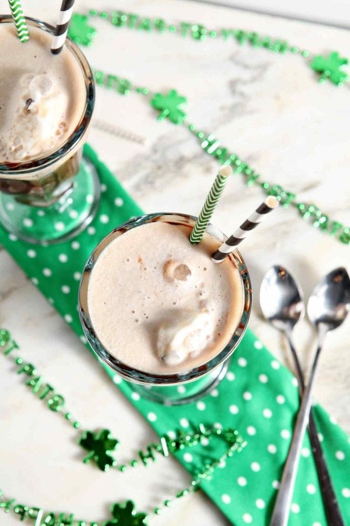 Mint Chip Guinness Floats // The Speckled Palate