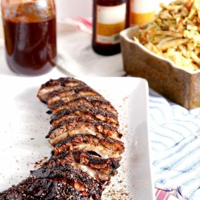 Memphis Style Barbecue Ribs (Dry Rub Oven Baked Ribs Recipe)