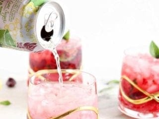 Honeysuckle Vodka Cherry Smash Cocktail for Summertime Sipping!