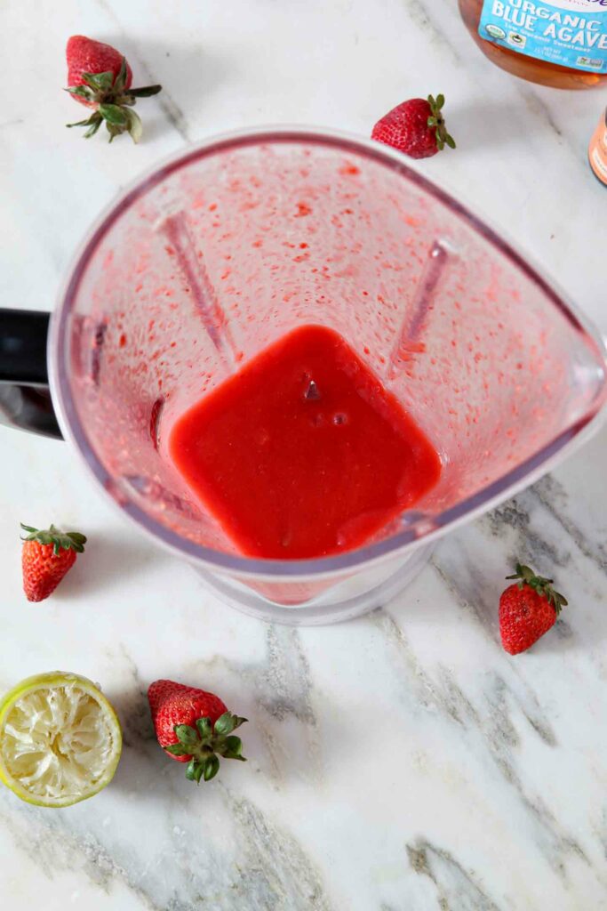 Strawberry Mockarita (Strawberry Virgin Margarita) - The Speckled Palate