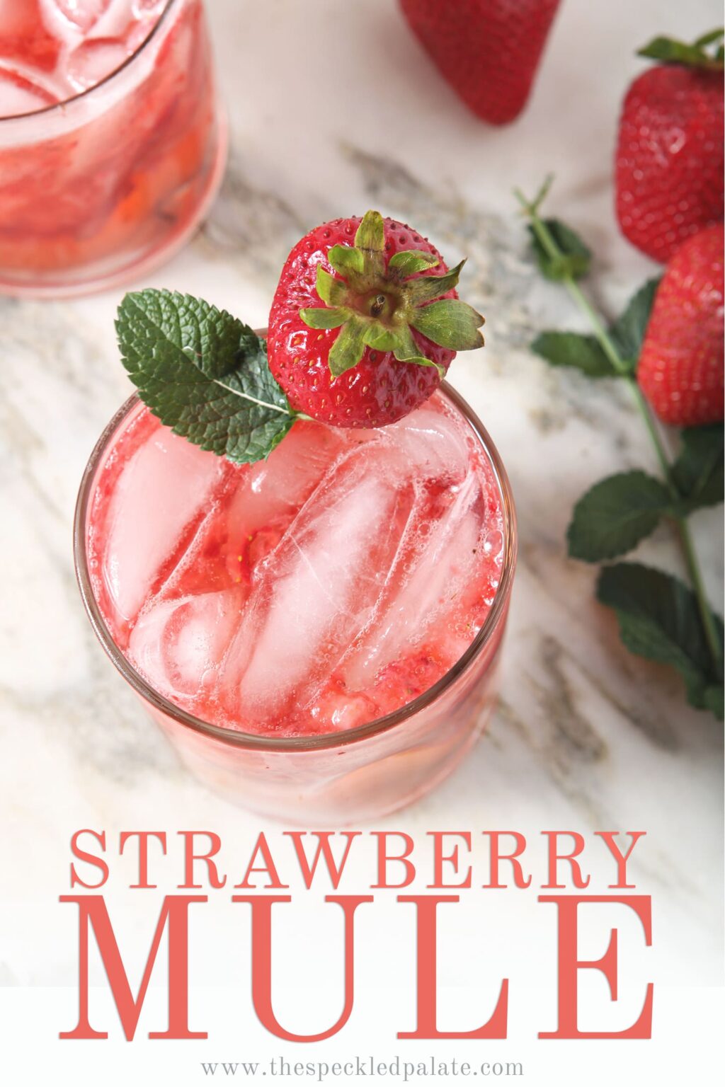 The BEST Strawberry Moscow Mule Recipe | The Speckled Palate