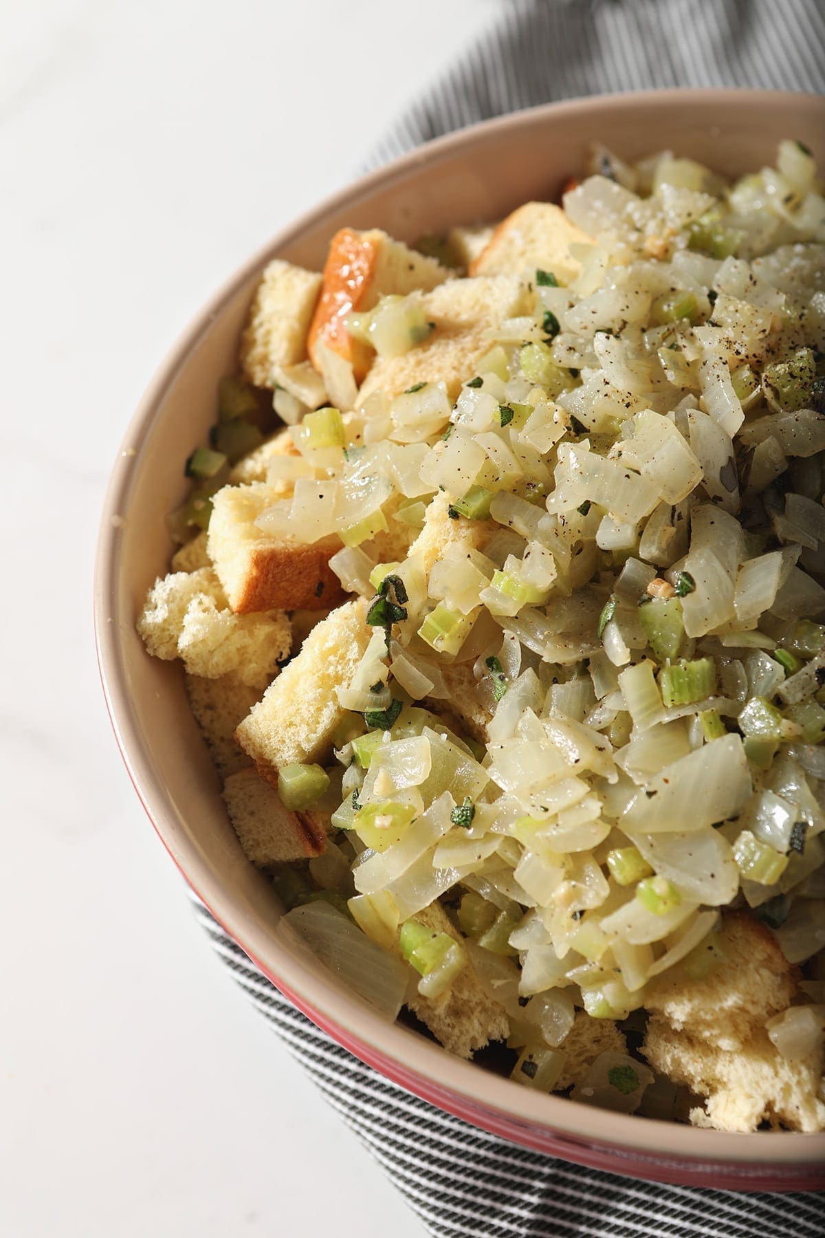 Brioche Bread Stuffing Recipe | The Speckled Palate