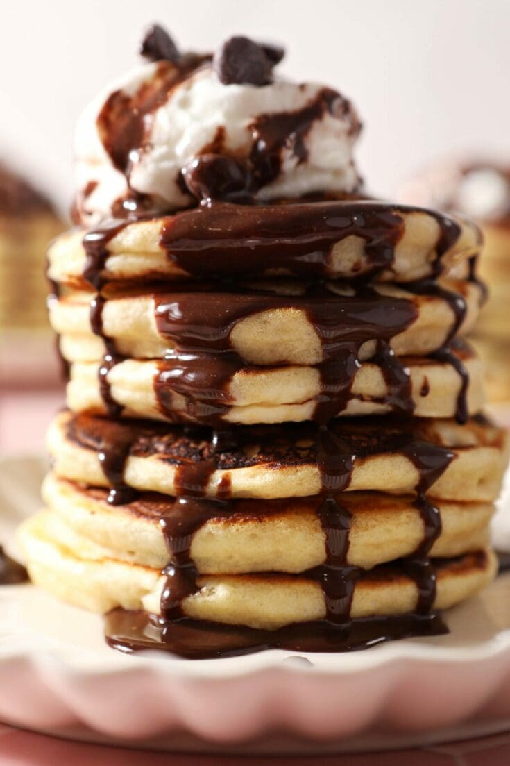 Chocolate Syrup Pancakes