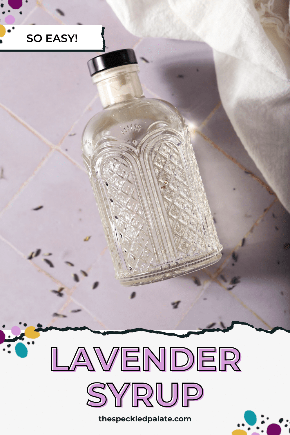 How to make the BEST Lavender Simple Syrup - The Speckled Palate