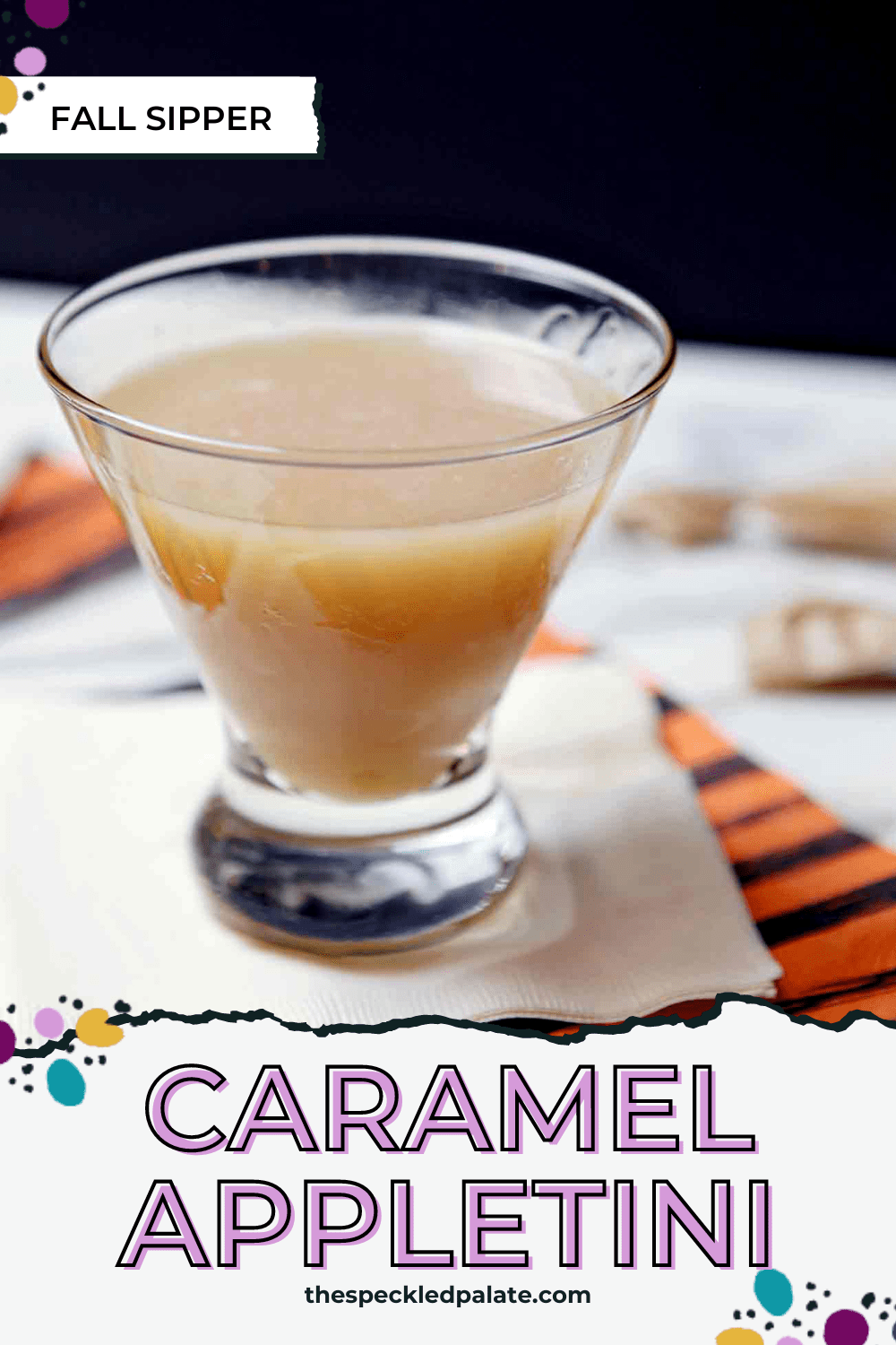 Salted Caramel Appletini with Salted Caramel-Infused Vodka