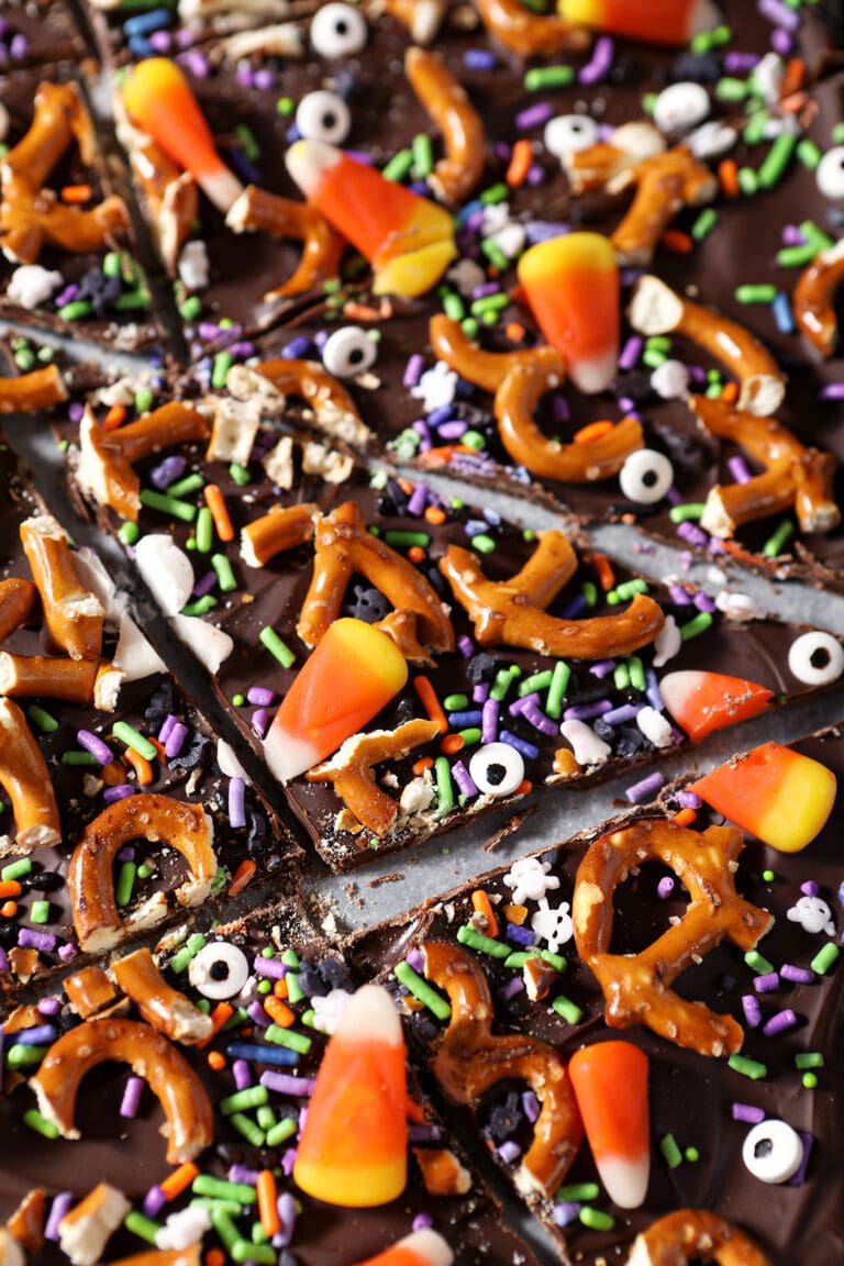 The BEST Sweet-and-Salty Halloween Bark - The Speckled Palate