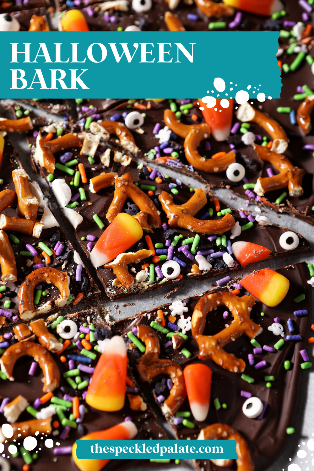 The BEST Sweet-and-Salty Halloween Bark - The Speckled Palate