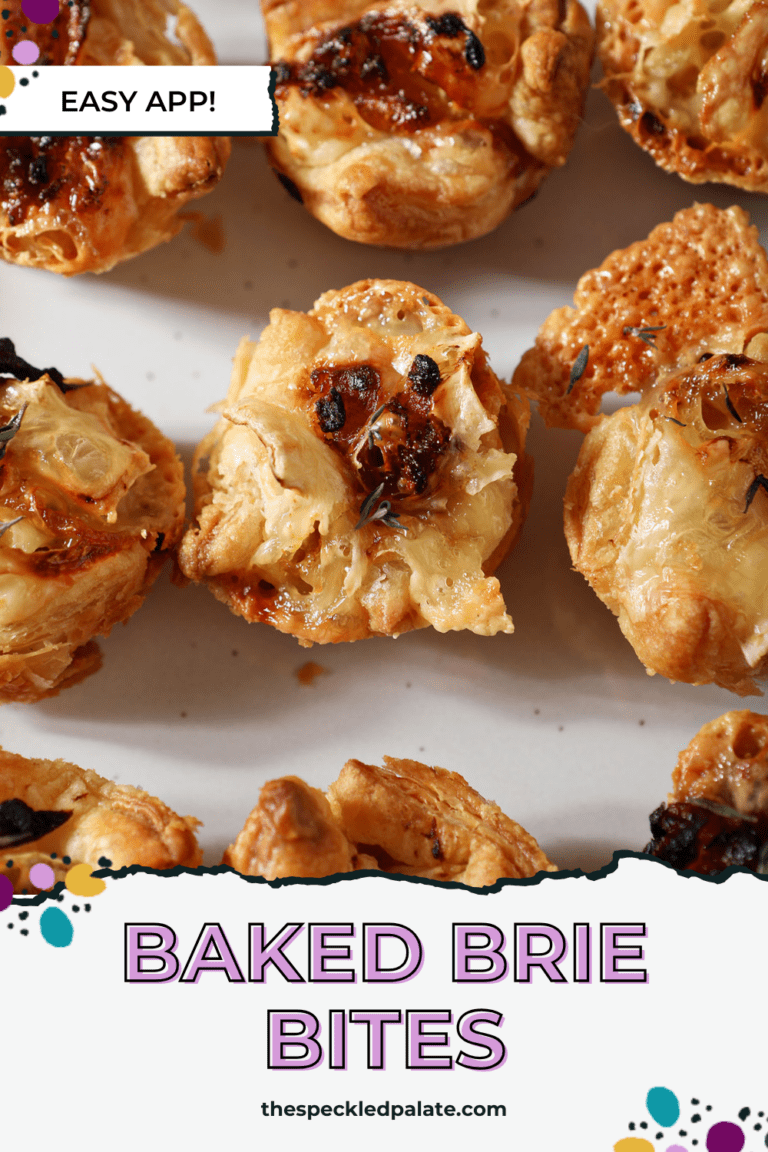 How to make French Onion Baked Brie Bites