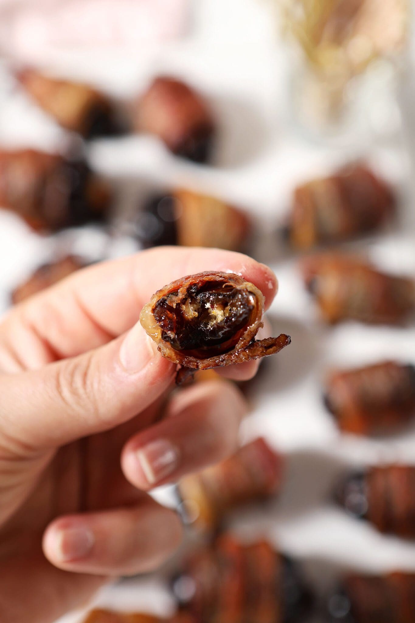 How to make Bacon Wrapped Dates (Stuffed Dates with Feta)