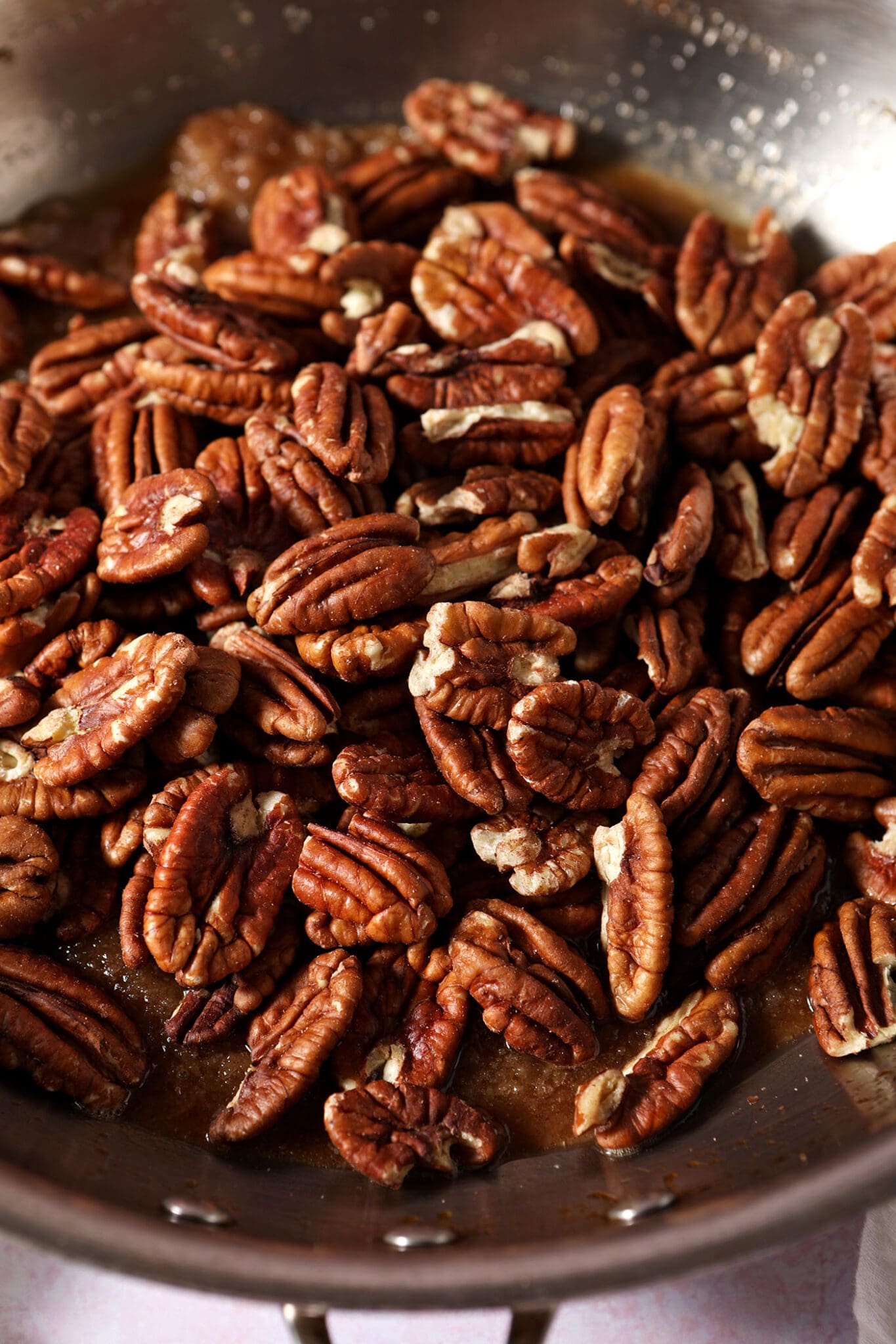 How to make easy Glazed Pecans - The Speckled Palate