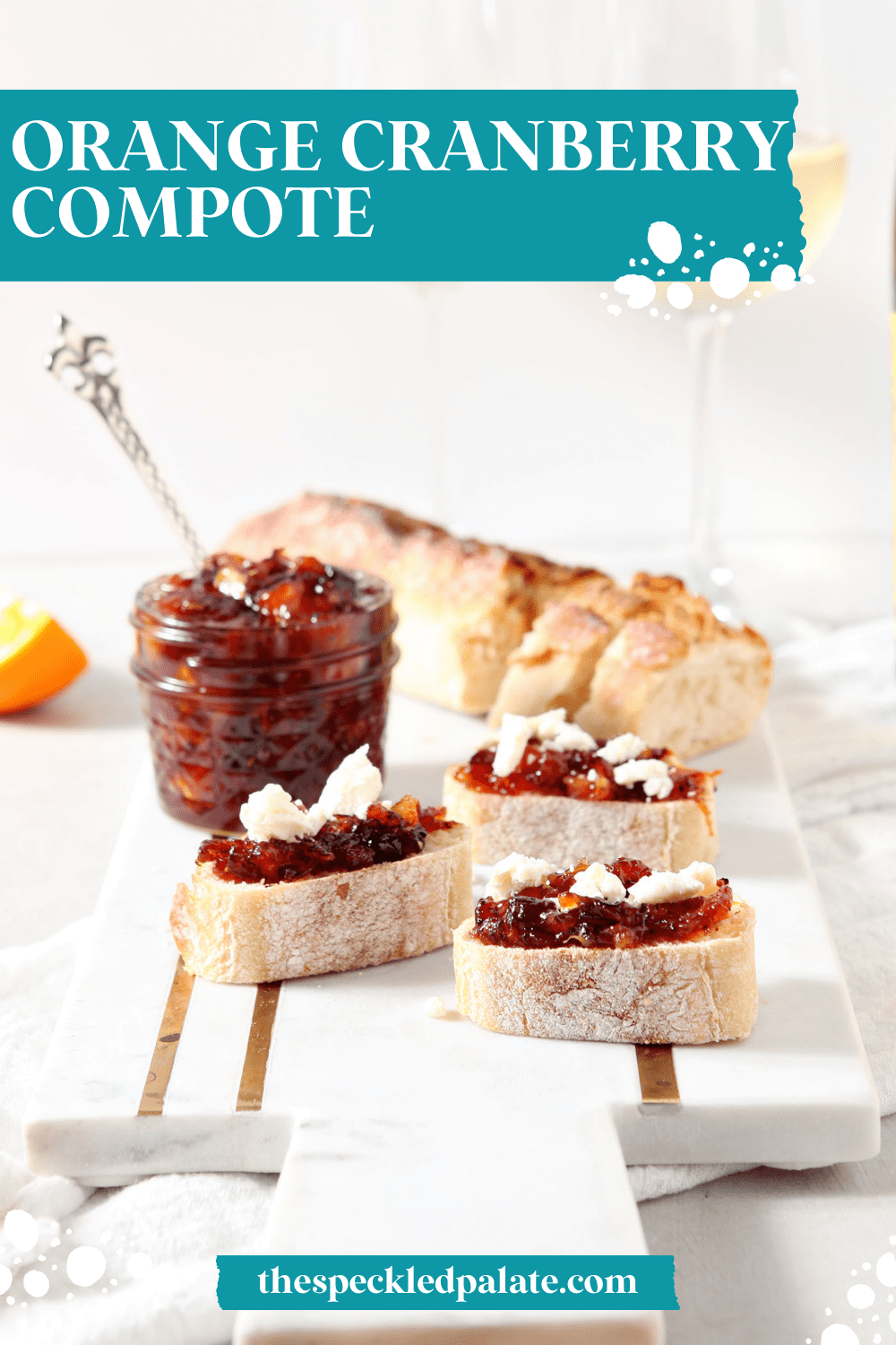 How to make Orange Cranberry Compote - The Speckled Palate
