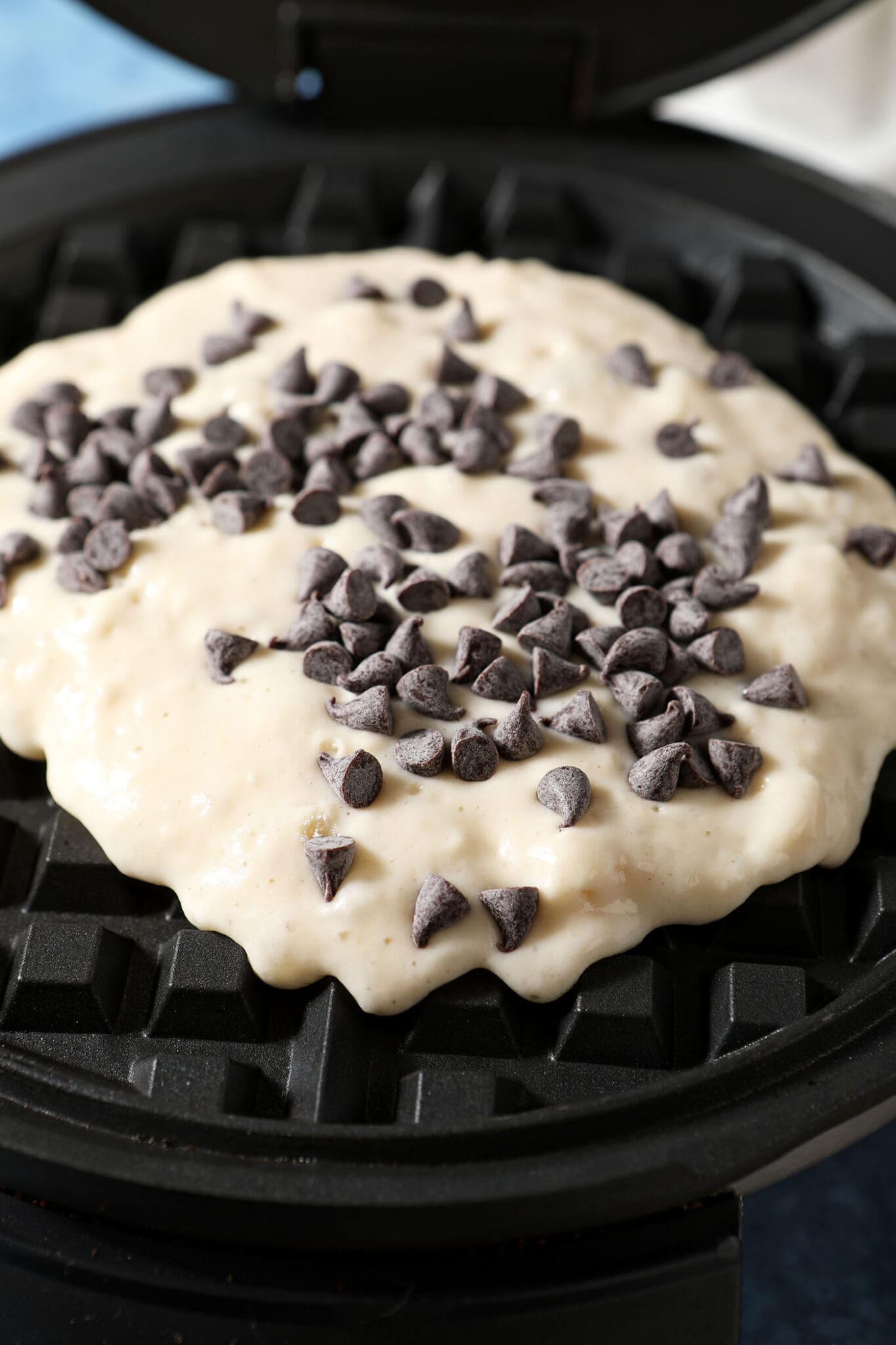 Chocolate Chip Waffles (with a Buttermilk Waffle Base)