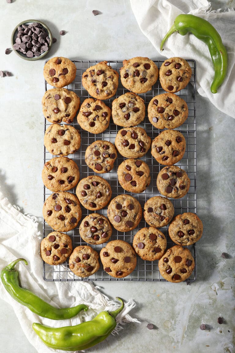 Green Chile Chocolate Chip Cookies | The Speckled Palate