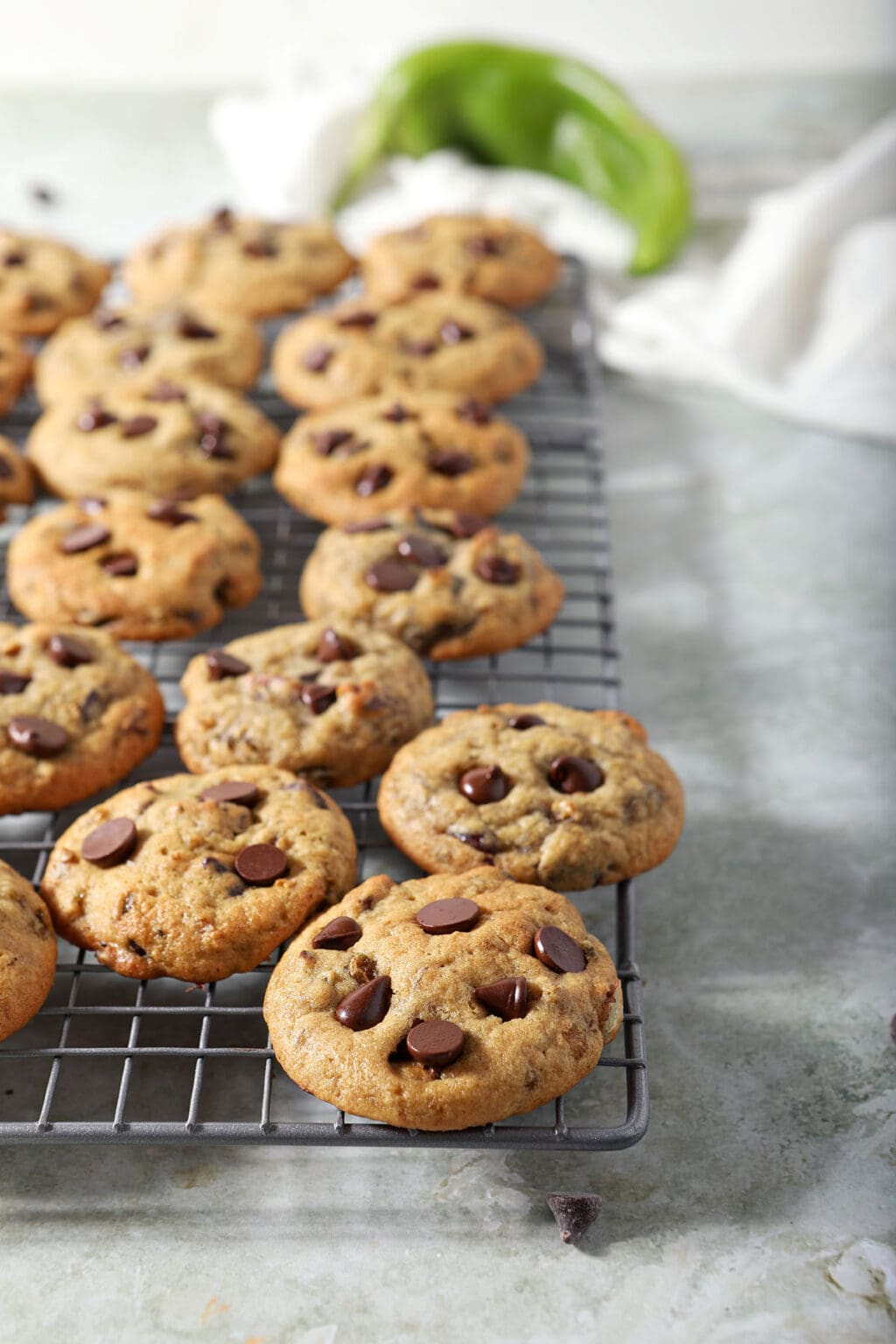 Green Chile Chocolate Chip Cookies | The Speckled Palate