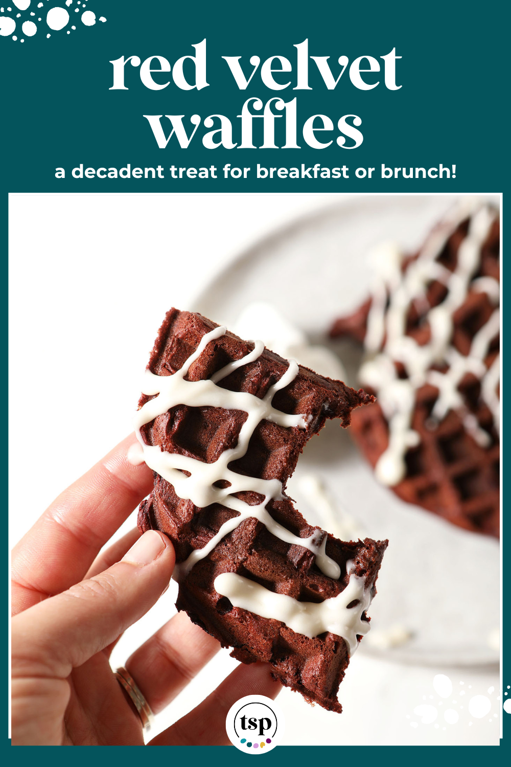 How to make from-scratch Red Velvet Waffles - The Speckled Palate