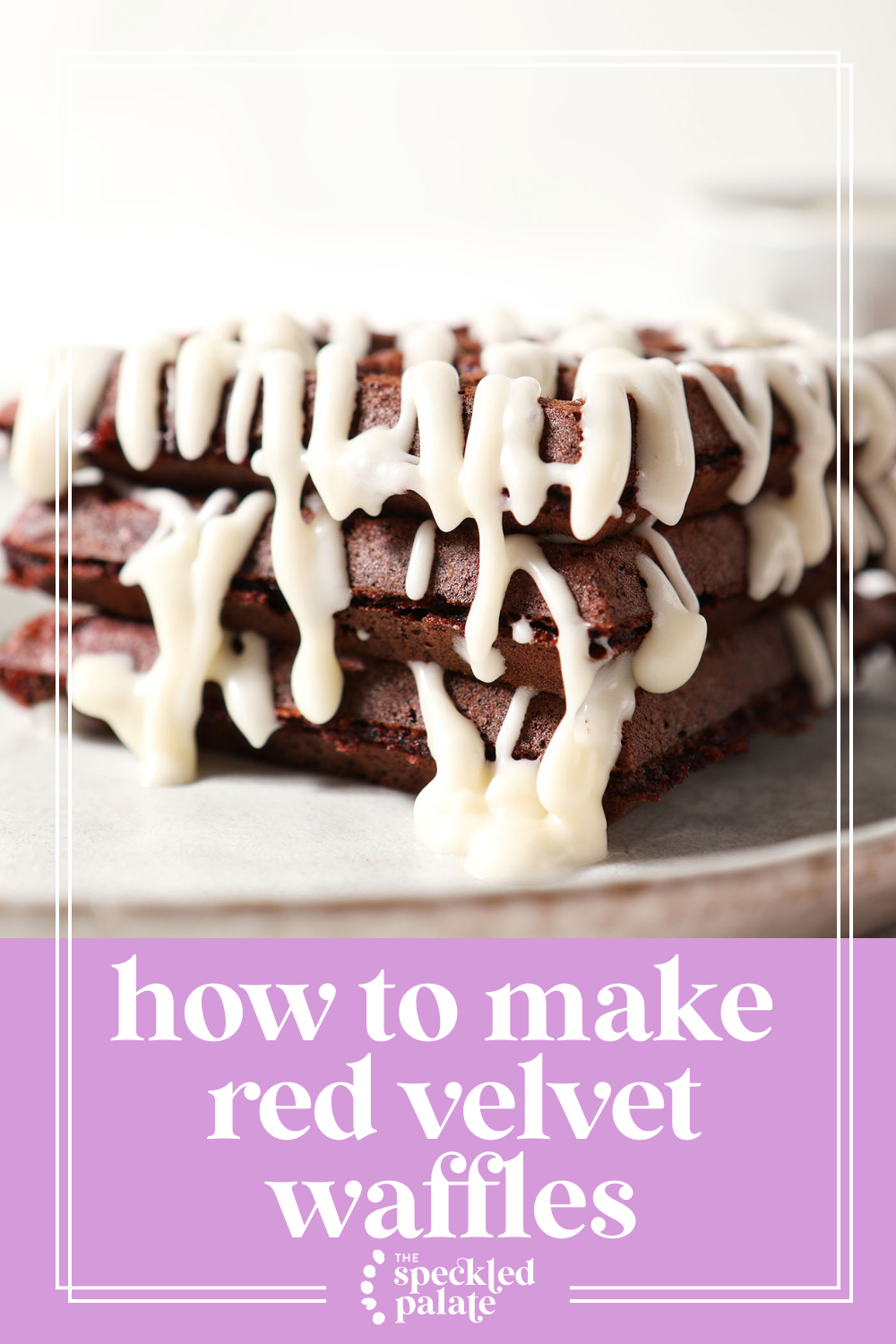 How to make from-scratch Red Velvet Waffles - The Speckled Palate