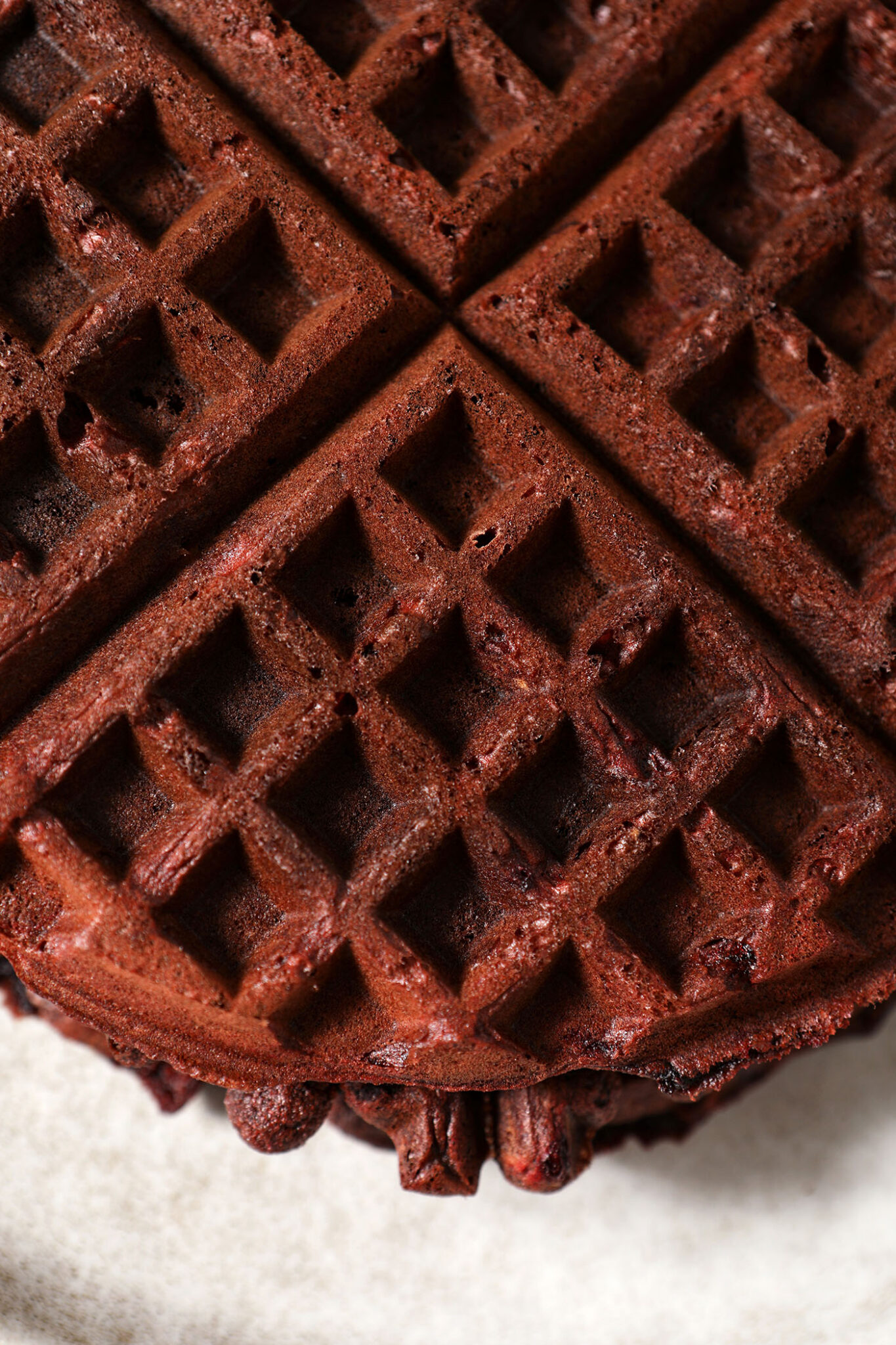 How to make Red Velvet Waffles - The Speckled Palate