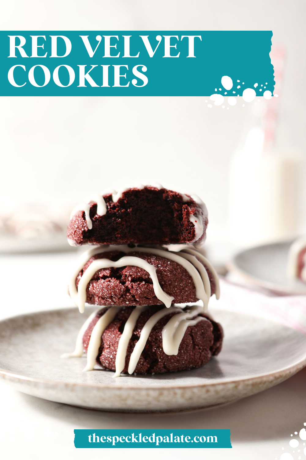 How to make homemade Red Velvet Cookies - The Speckled Palate