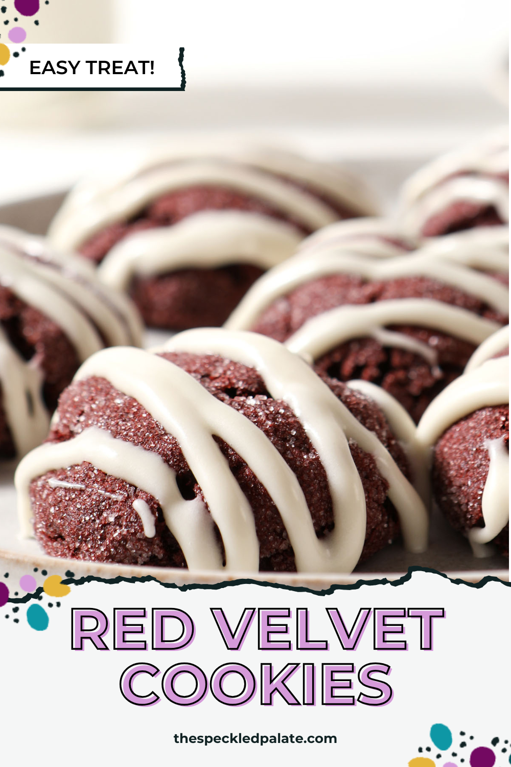 How to make homemade Red Velvet Cookies - The Speckled Palate