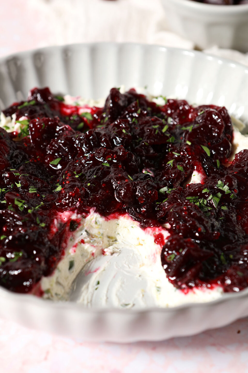 How to make Cranberry Cream Cheese Dip - The Speckled Palate