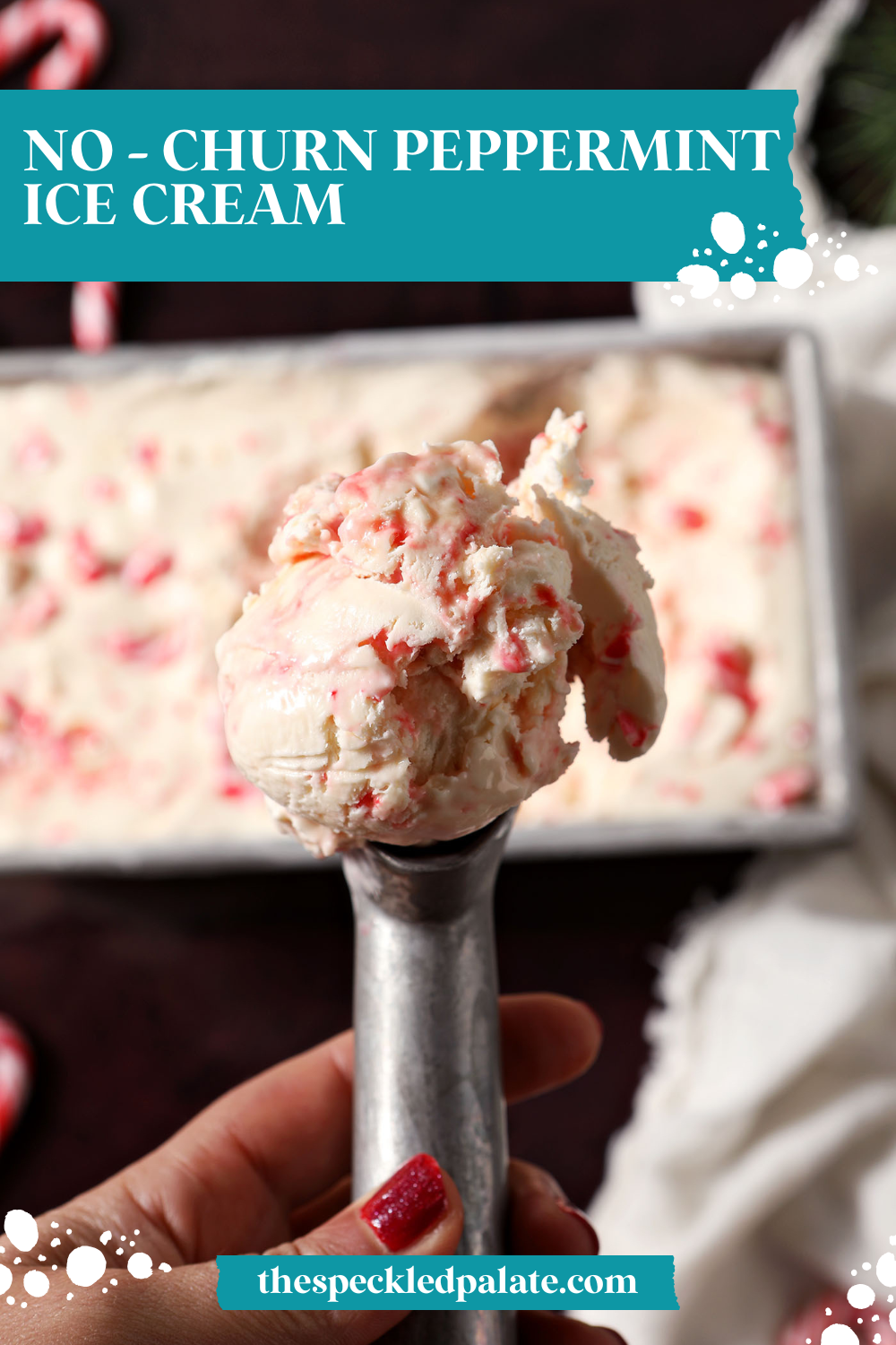 Peppermint Ice Cream (without an ice cream maker!) - The Speckled Palate