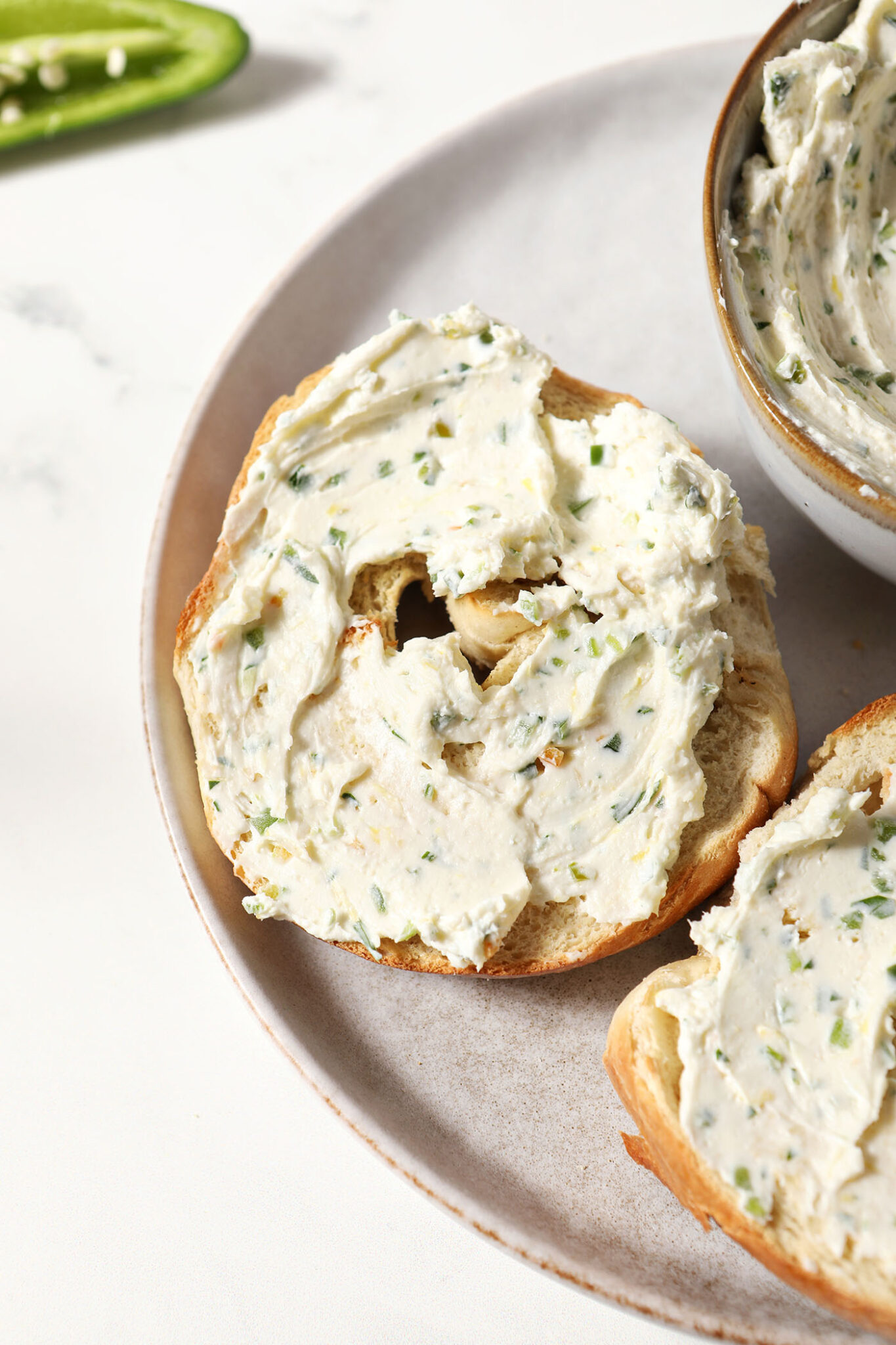 How to make Jalapeno Cream Cheese - The Speckled Palate