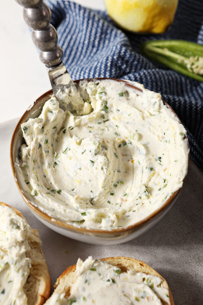 How to make Jalapeno Cream Cheese - The Speckled Palate